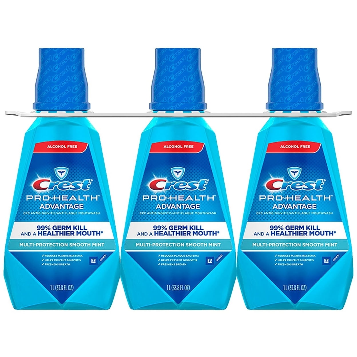 Crest ProHealth Advantage Rinse Smooth Mint (33.8 Fluid Ounce 3 Pack ...