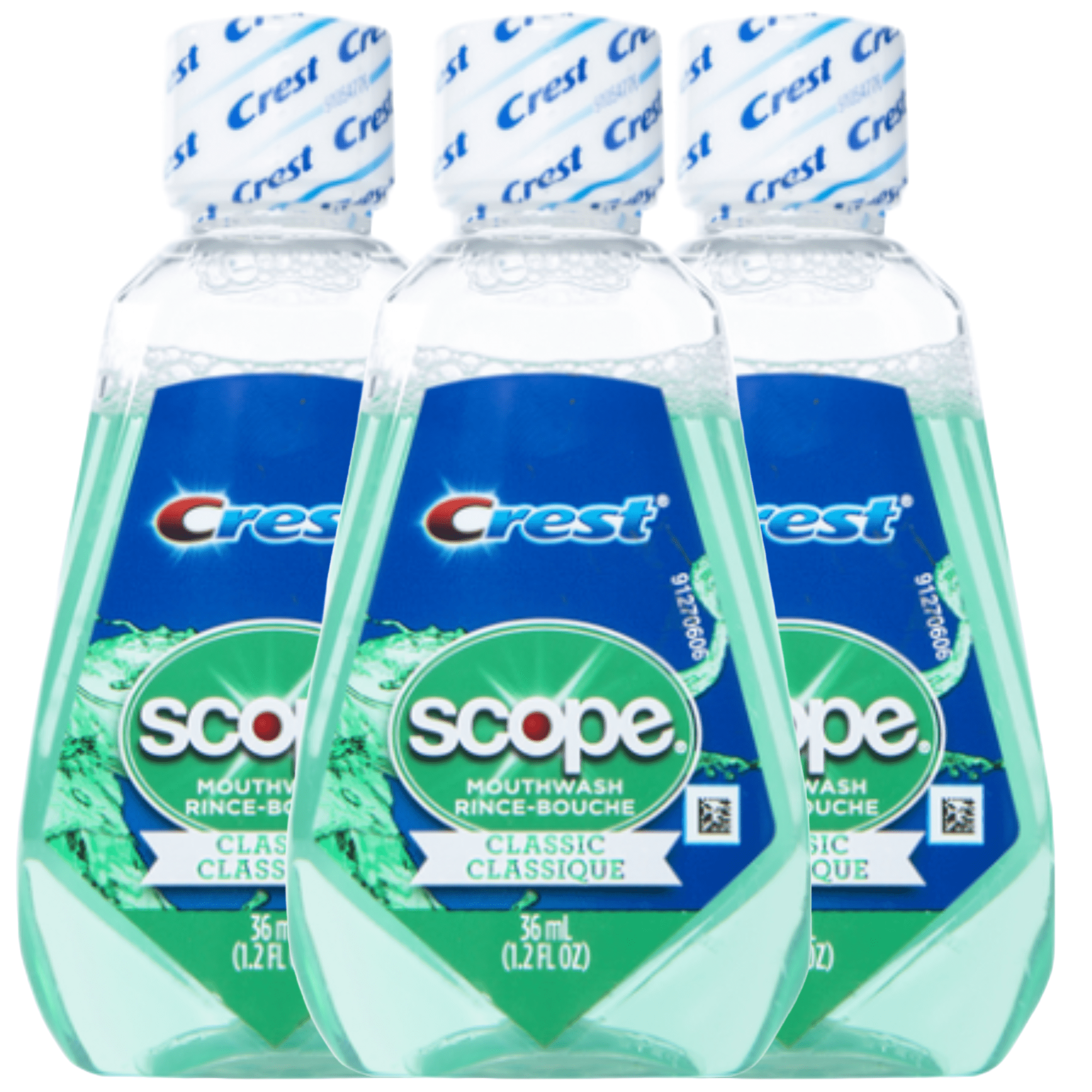 Crest Scope Classic Travel Size TSA Compliant Mouthwash 1.2 Oz.(36 ML ...