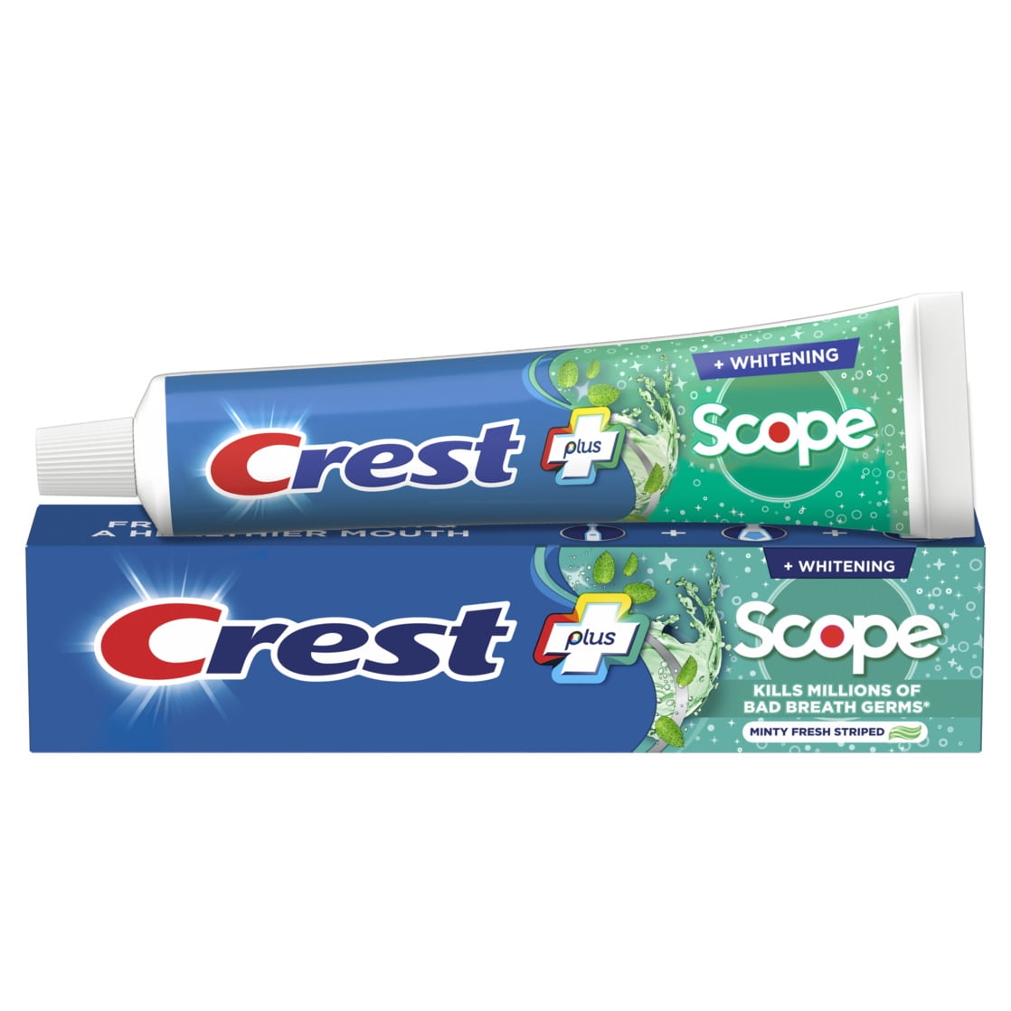 Crest + Scope Complete Whitening Toothpaste, Minty Fresh Breath, Fights ...