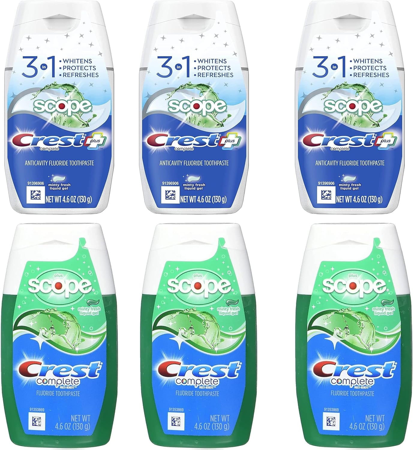 Crest Scope Whitening Toothpaste Set: Crest Complete Whitening Scope ...