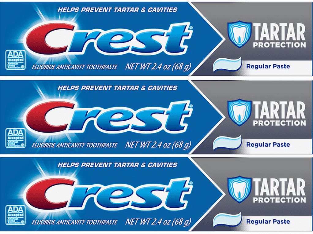 Crest Tartar Protection & Anticavity Toothpaste 2.4oz 3 Pack - Walmart ...