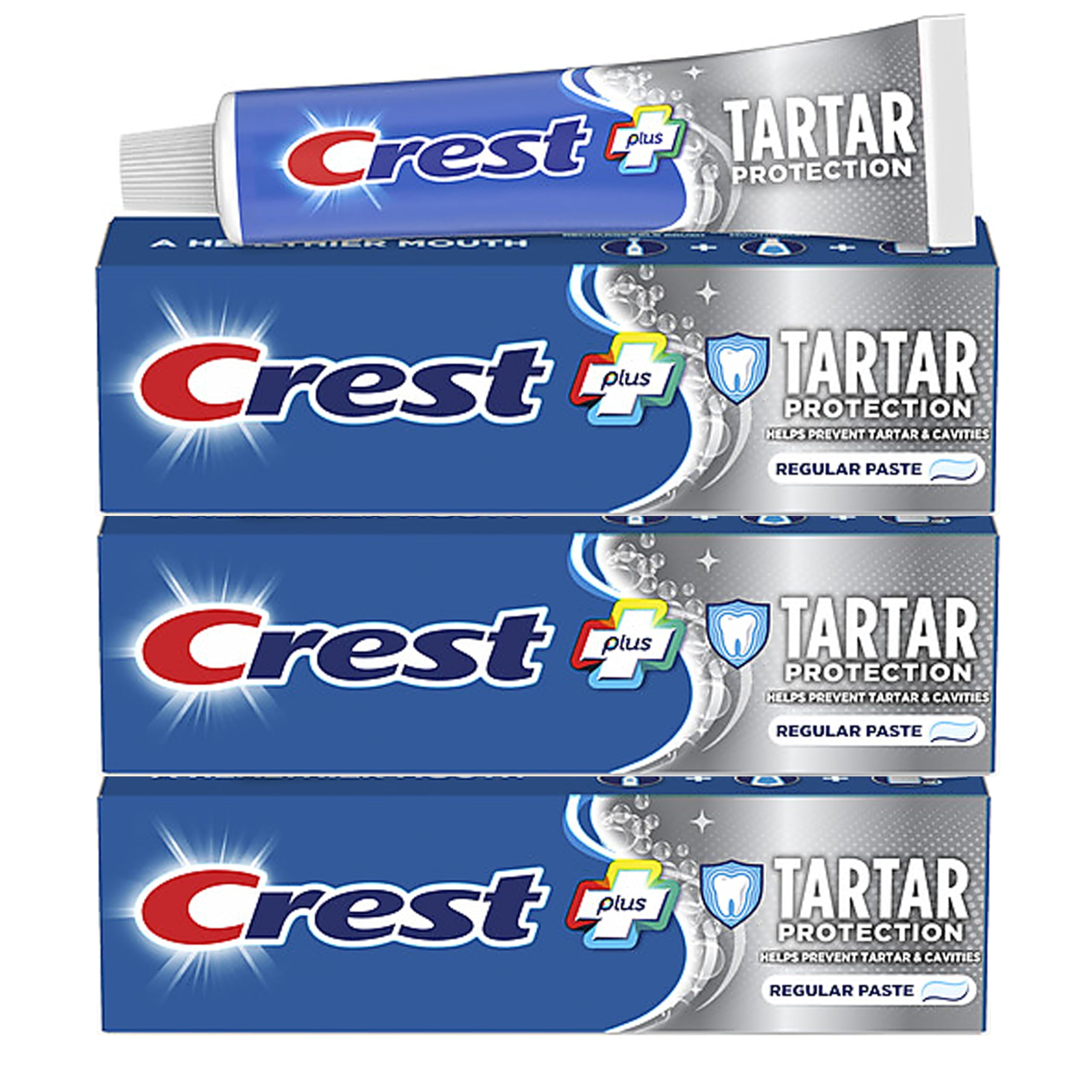 Crest Tartar Protection & Anticavity Toothpaste With Fluoride, Regular ...