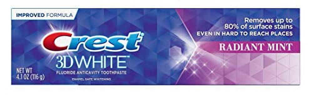 Crest Toothpaste 3d White Radiant Mint, 4.1oz - Walmart.com