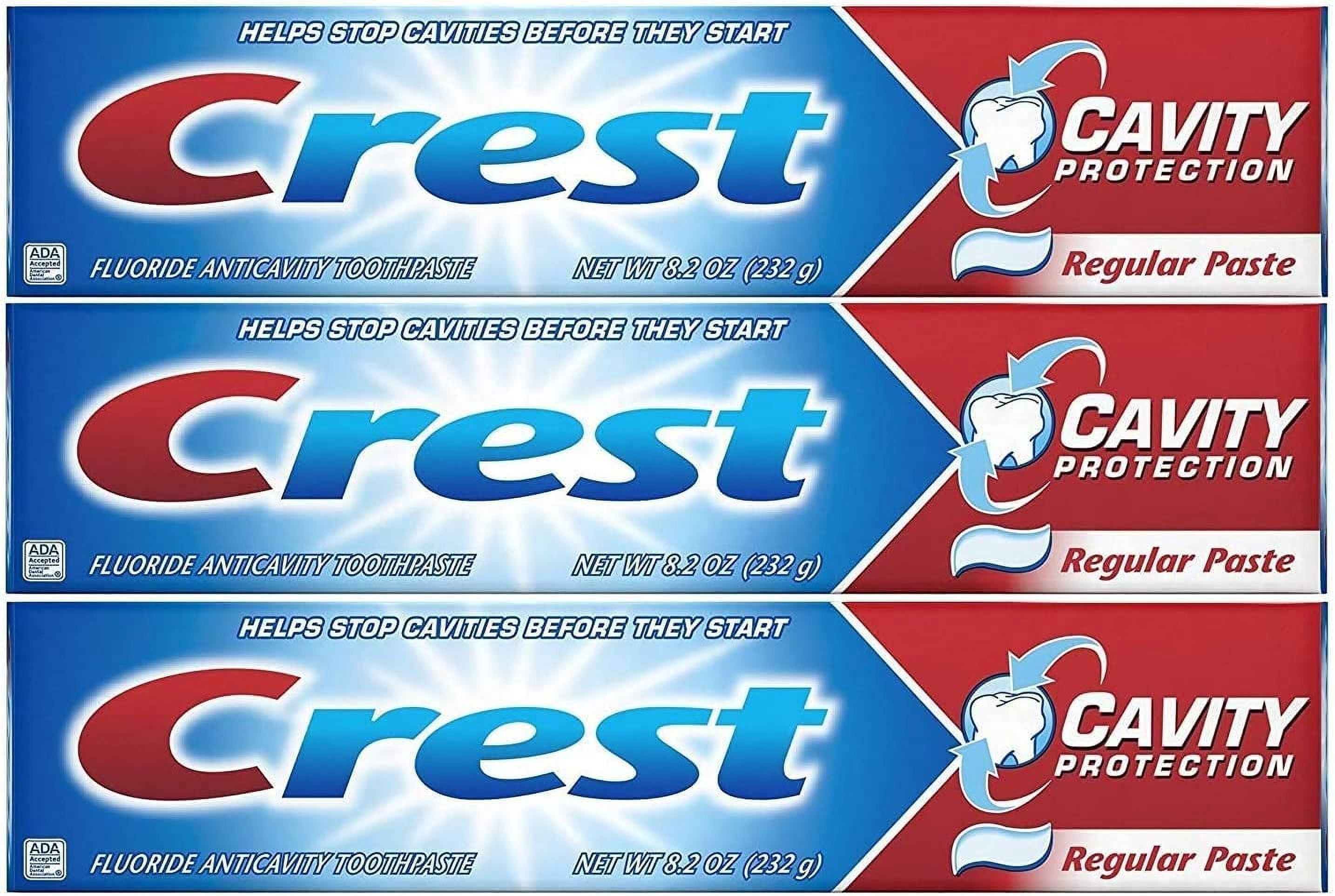 Crest Toothpaste Cavity Protection Regular (Pack Of 3) - Walmart.com