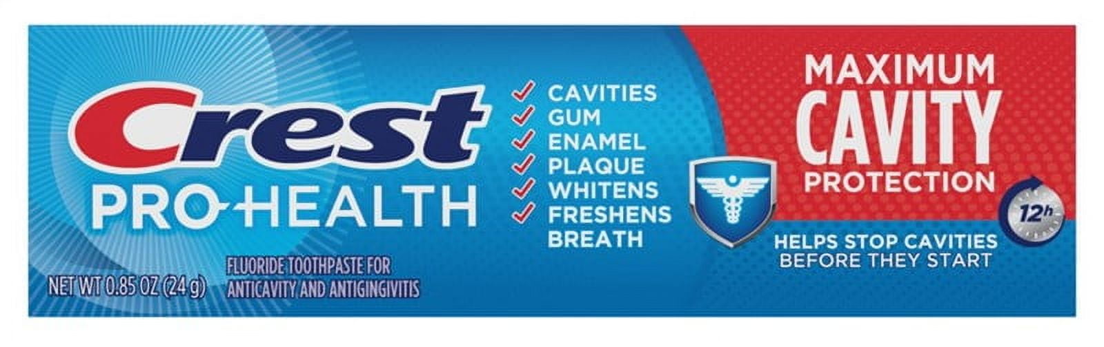 Crest Toothpaste Pro Health Max Cavity Protection, 0.85 Oz, 6 Pack ...