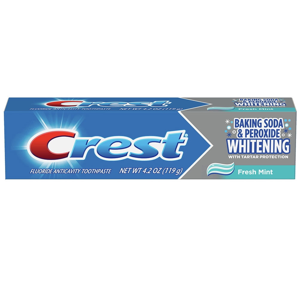 Crest Healthy Enamel Whitening Fluoride Anticavity Toothpaste Fresh ...