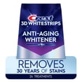 Crest 3DWhitestrips Anti-Aging Whitener At-Home Teeth Whitening Kit, 24 ...