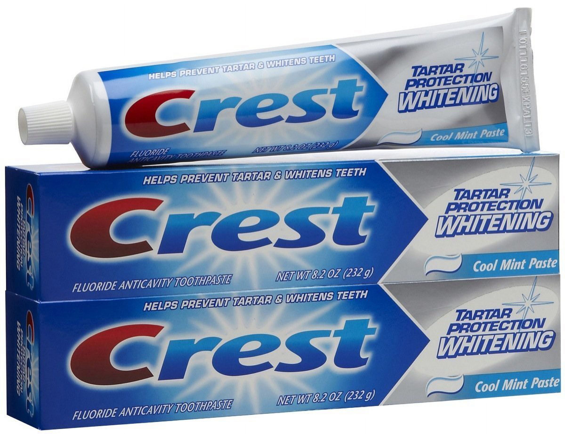 Crest Whitening Toothpaste, Cool DHF10 Mint - 8.2 oz - 2 pk - Walmart.com