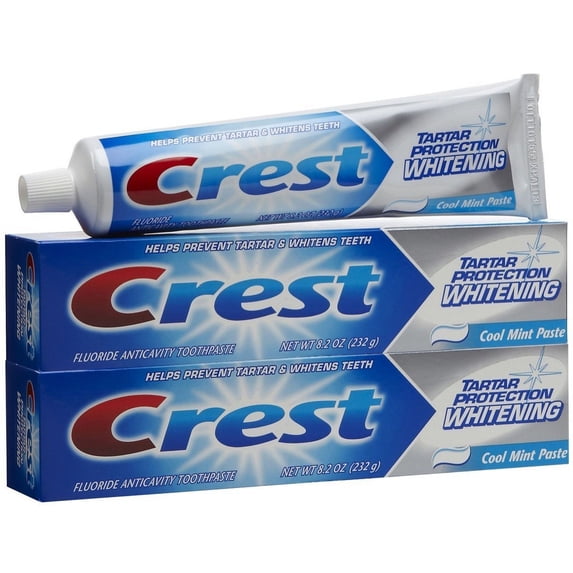 Crest Whitening Toothpaste, Cool DHF10 Mint - 8.2 oz - 2 pk - Walmart.com