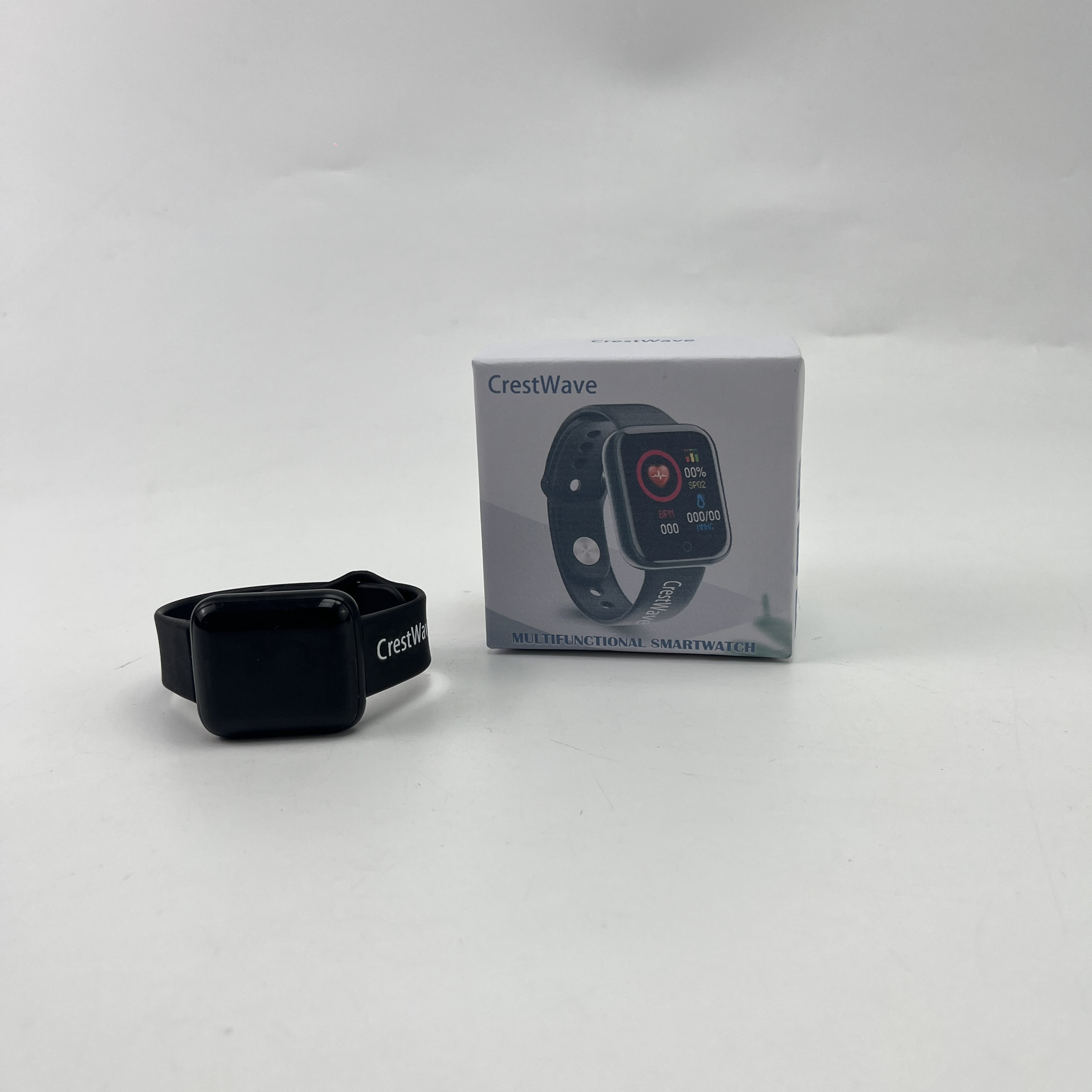 CrestWave Smart Watch (Answer/Make Call) 1.85inch Fitness Tracker, DIY Dials/Pedometer/Calories ...