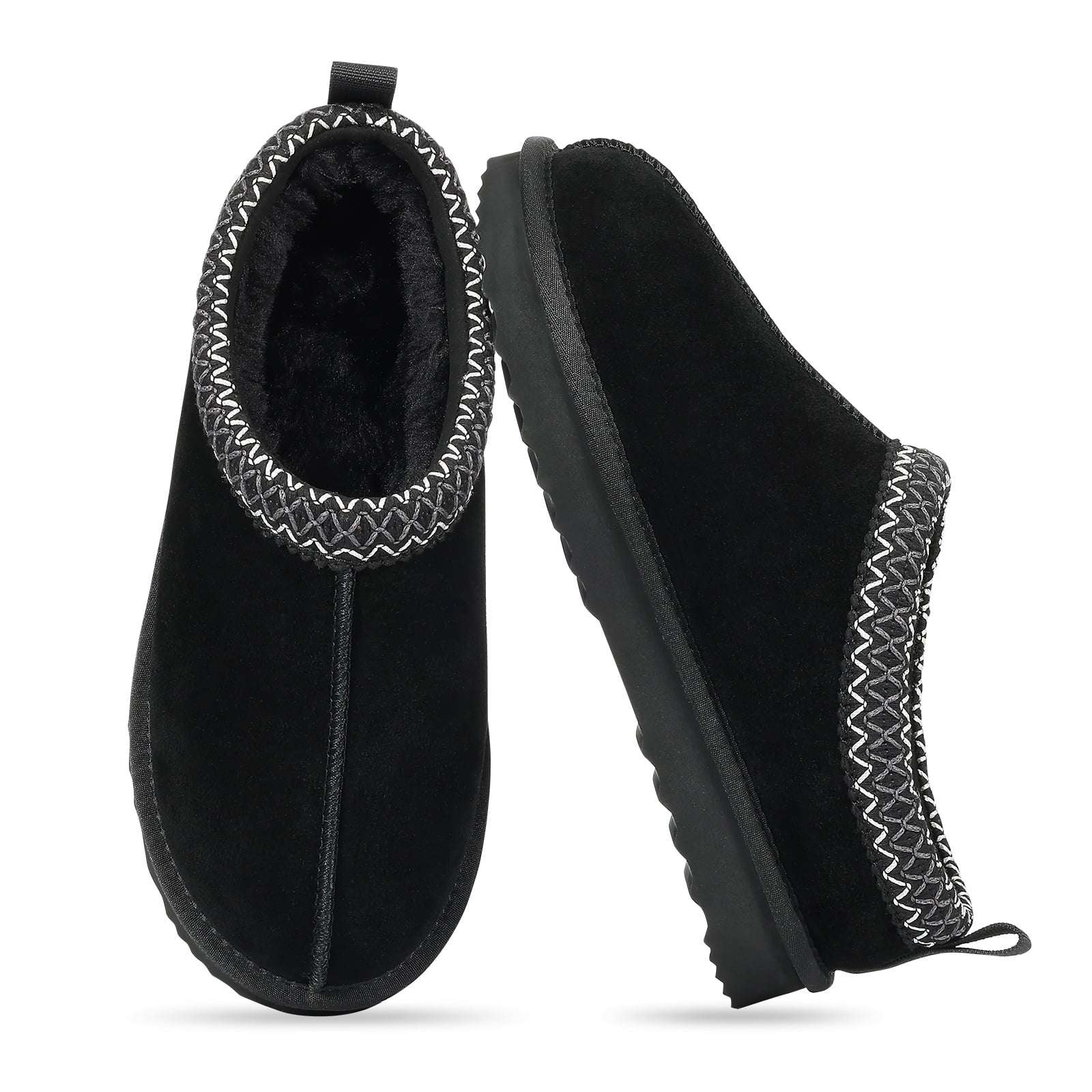Crestar Cozy Platform Fuzzy Slippers for Women, Warm Furry Lined Short ...