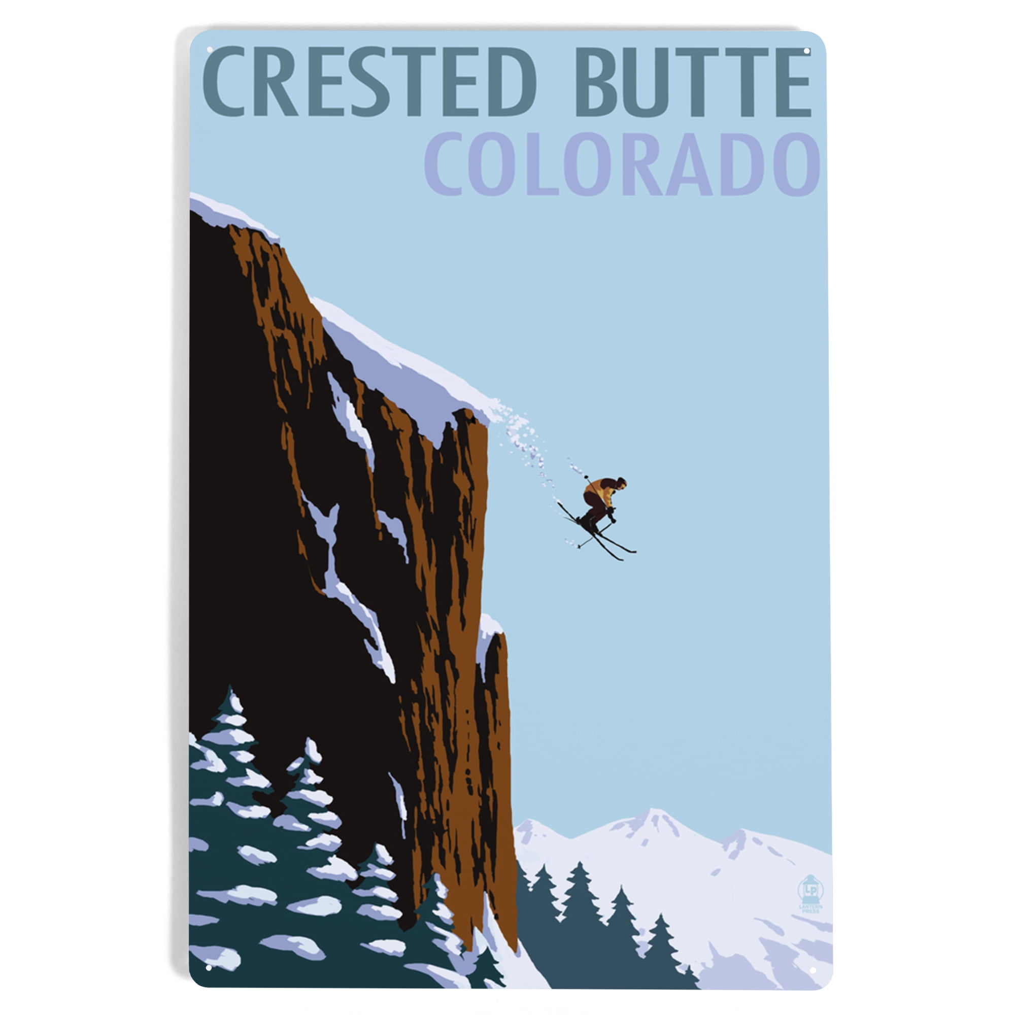 Crested Butte, Colorado, Skier Jumping (12x18 Aluminum Art, Indoor ...