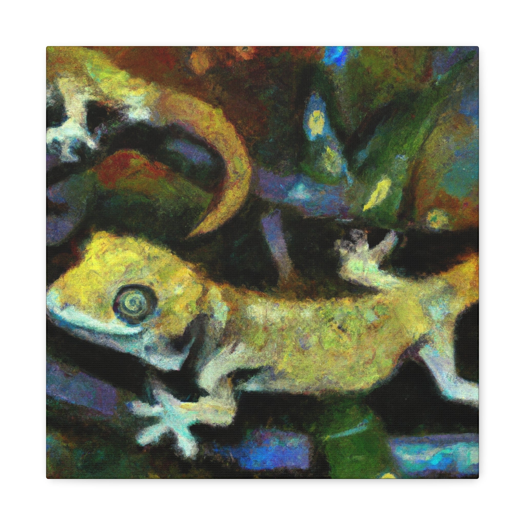 Crested Gecko Expressionism - Canvas - Walmart.com