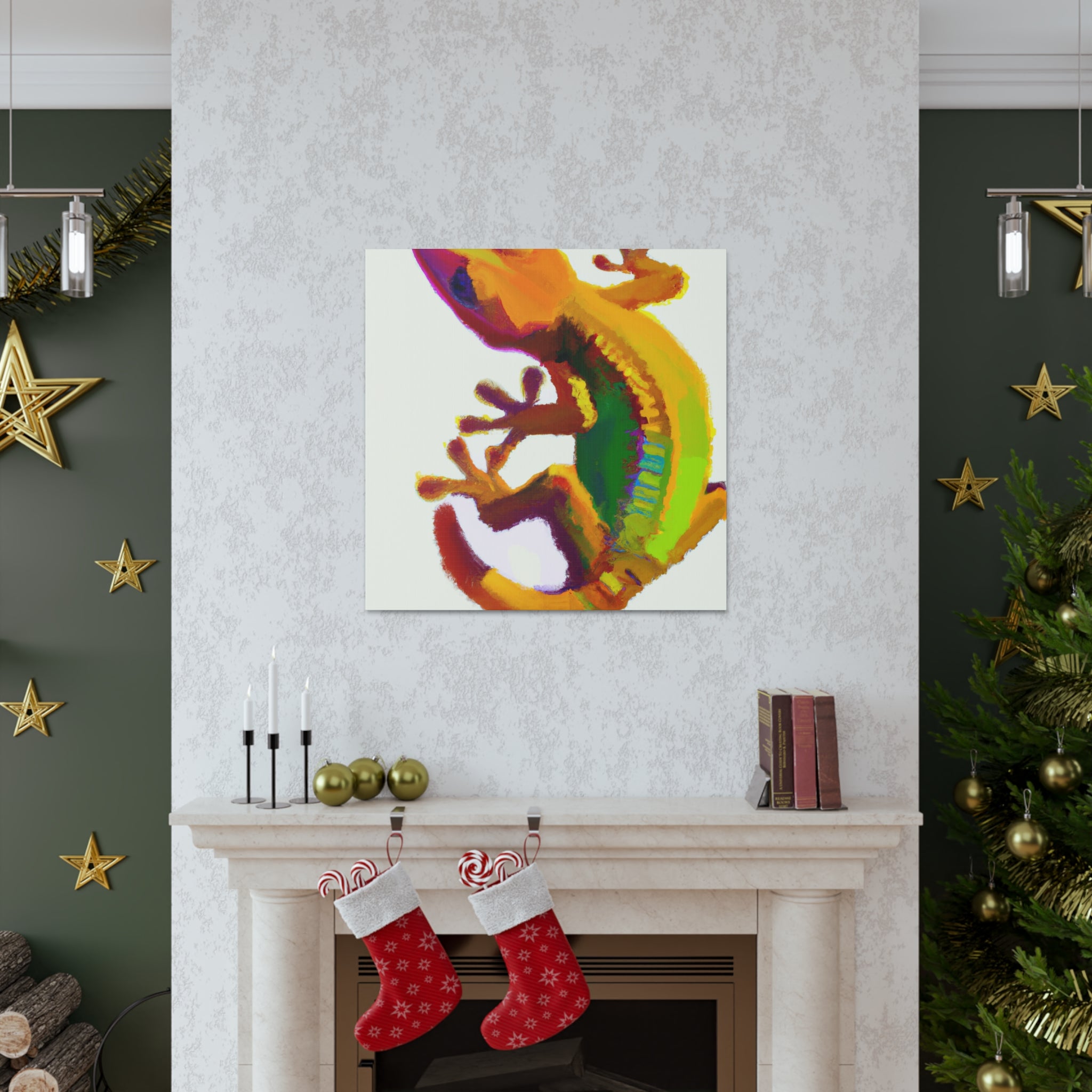 "Crested Gecko Simplicity" - Canvas - Walmart.com