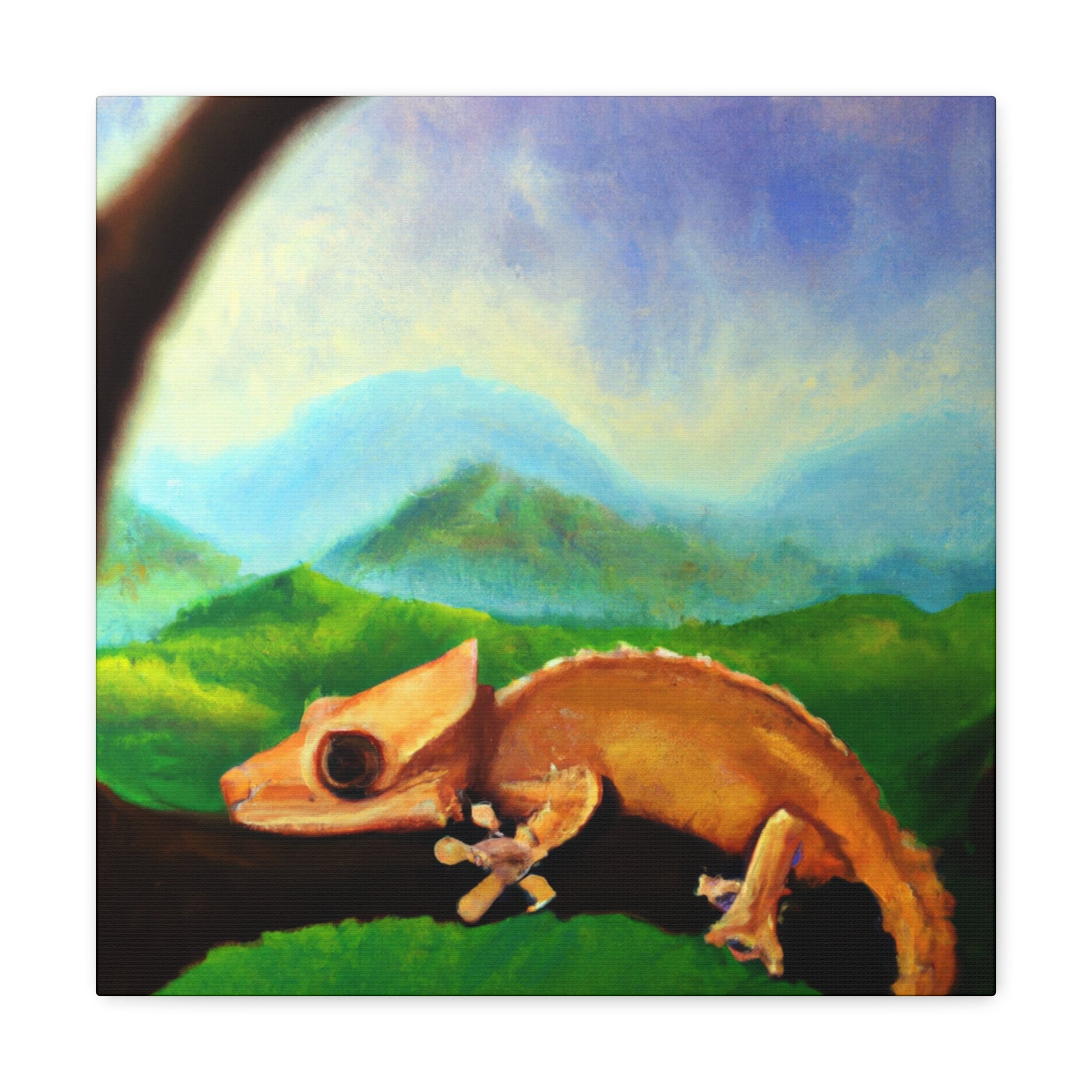 Crested Gecko Sunset - Canvas - Walmart.com