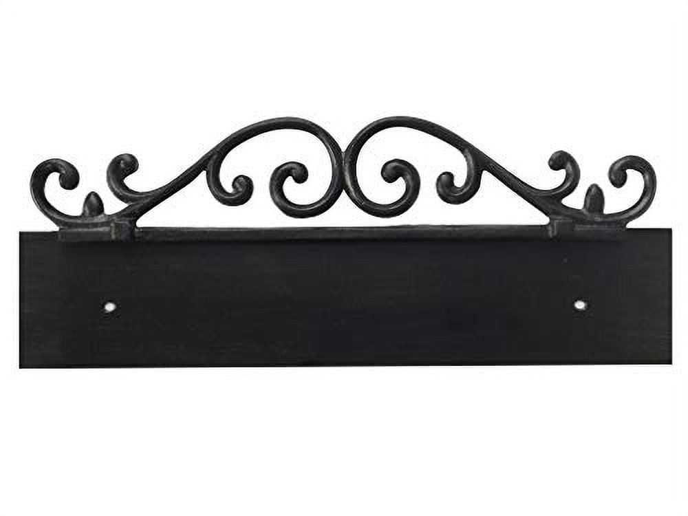 Crested House Address Sign, Outdoor Plaque, Iron Number Wall Plaque ...