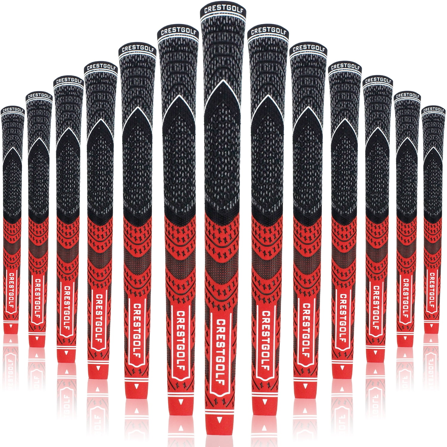 Crestgolf Multi -Compound Golf Grips, Standard/Mid Size All-Weather ...