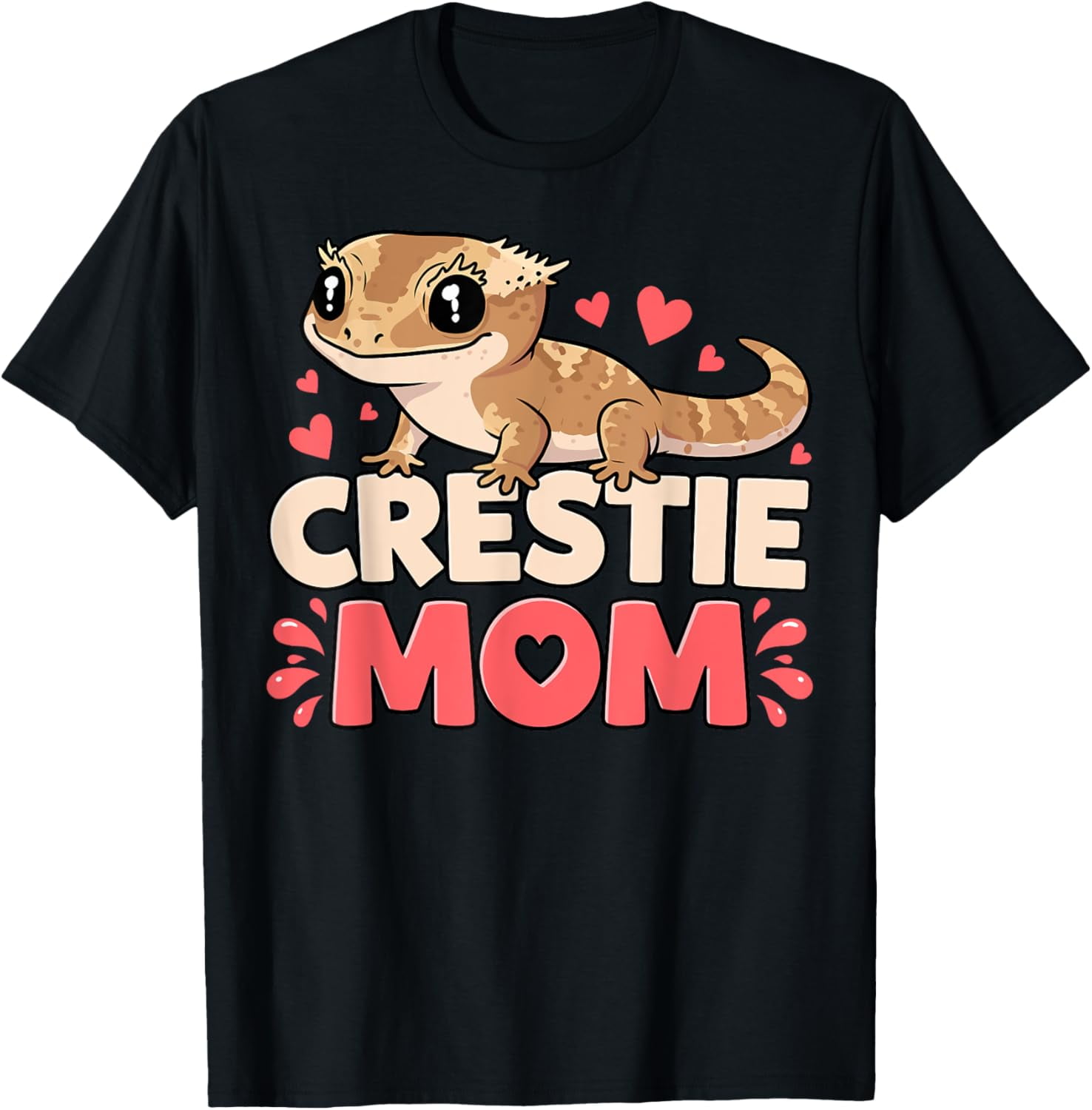 Crestie Mom Crested Gecko Reptile Lover Mothers Day Family T-Shirt ...