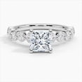 Crestin Jewel 1.7 Ct Princess Cut Diamond Ring - 14K White Gold Plated ...
