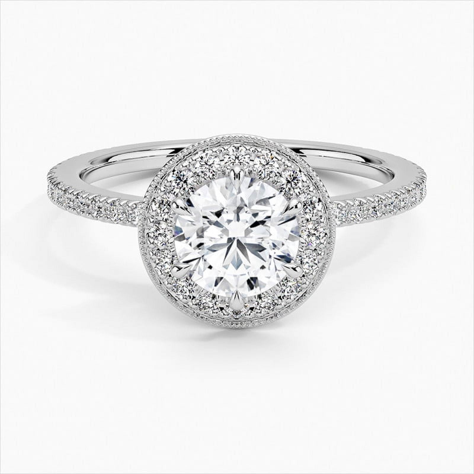 Crestin Jewel 1.8 Ct Round Cut Lab Created Diamond Wedding Ring - 14K ...