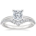 Crestin Jewel 14K White Gold Plated Ring - 1.7 Ct Princess Cut Diamond ...