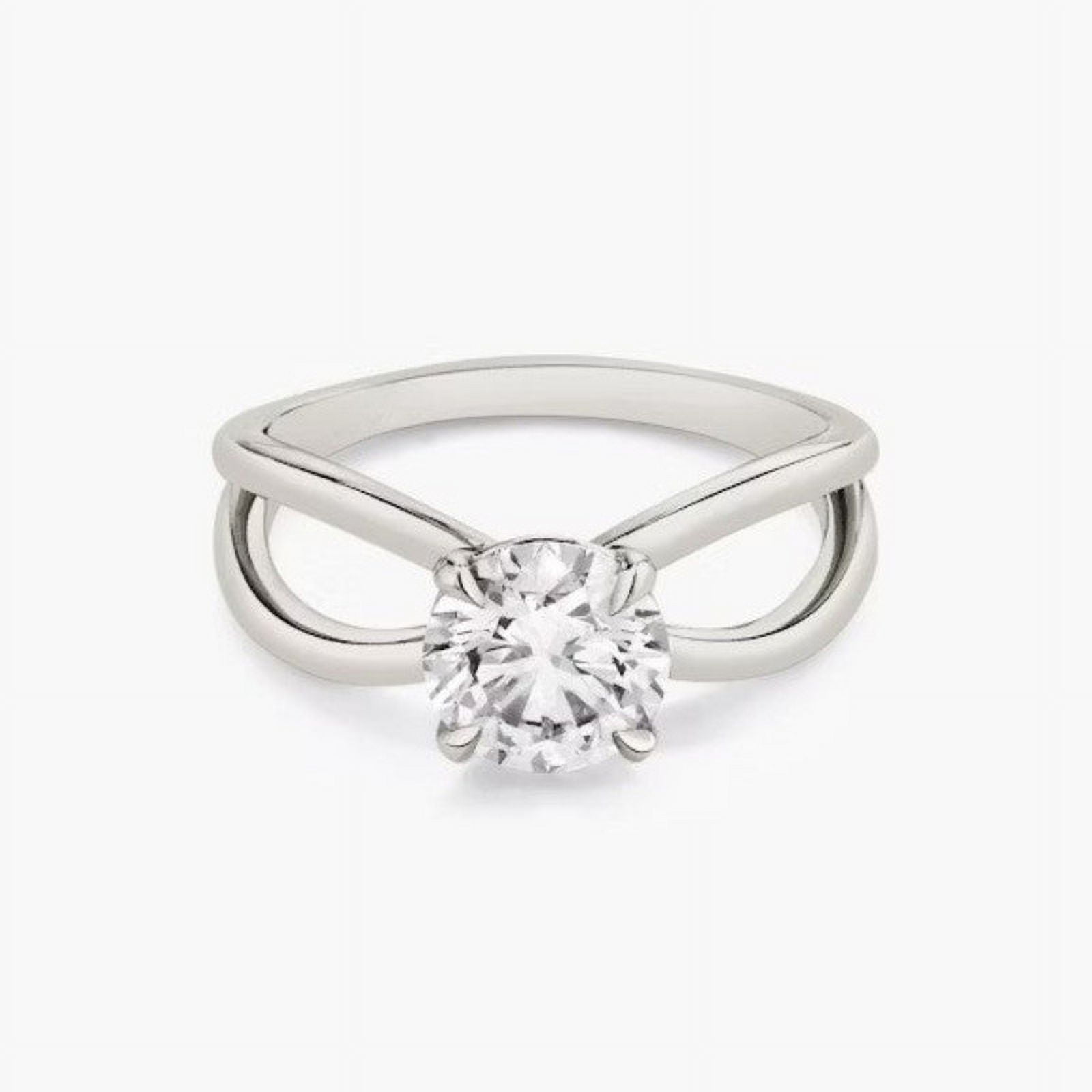 Crestin Jewel 14K White Gold Plated Ring - Round Cut Brilliant 1.8 Ct ...