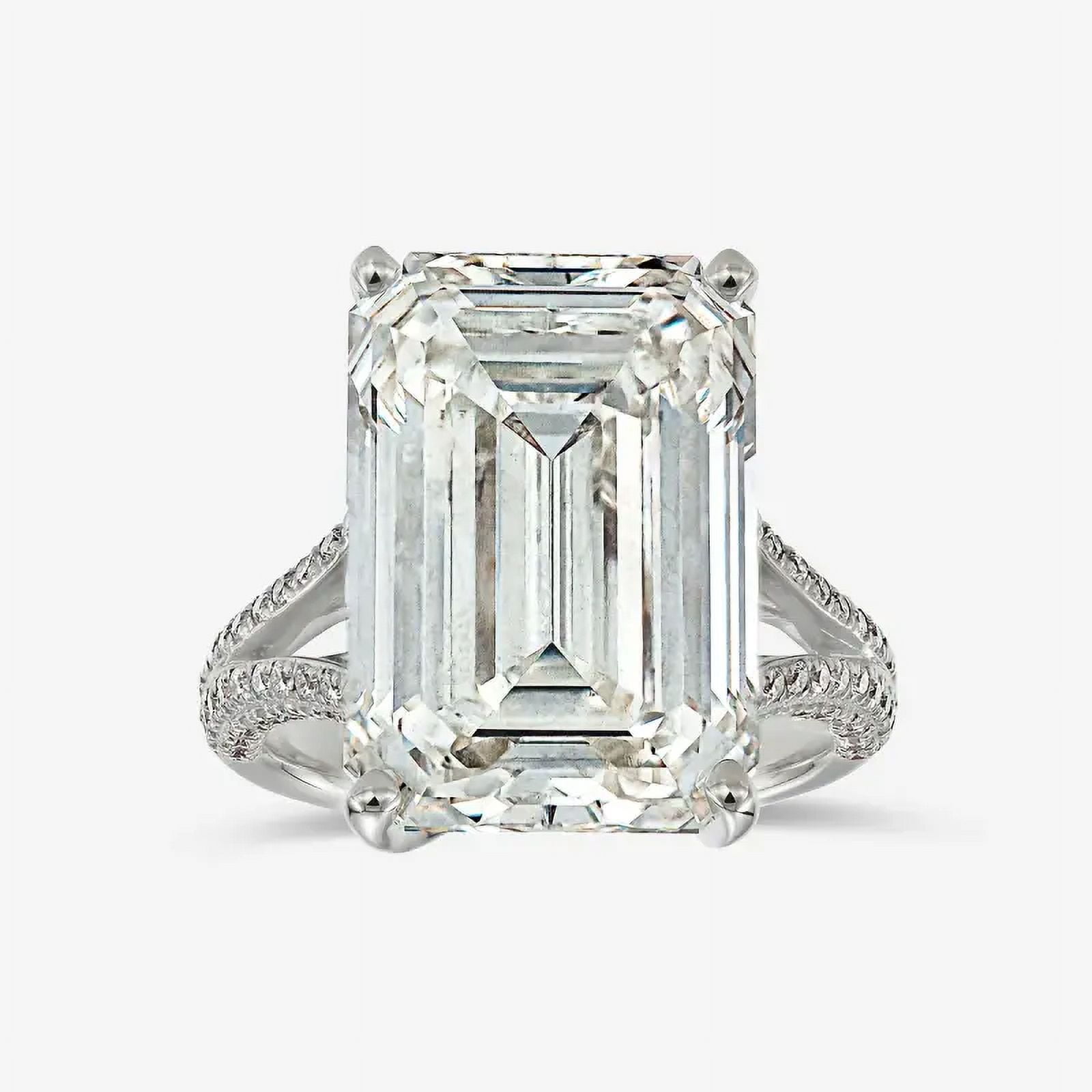 Crestin Jewel 2.5 Ct Emerald Cut Diamond Engagement Ring for Women ...
