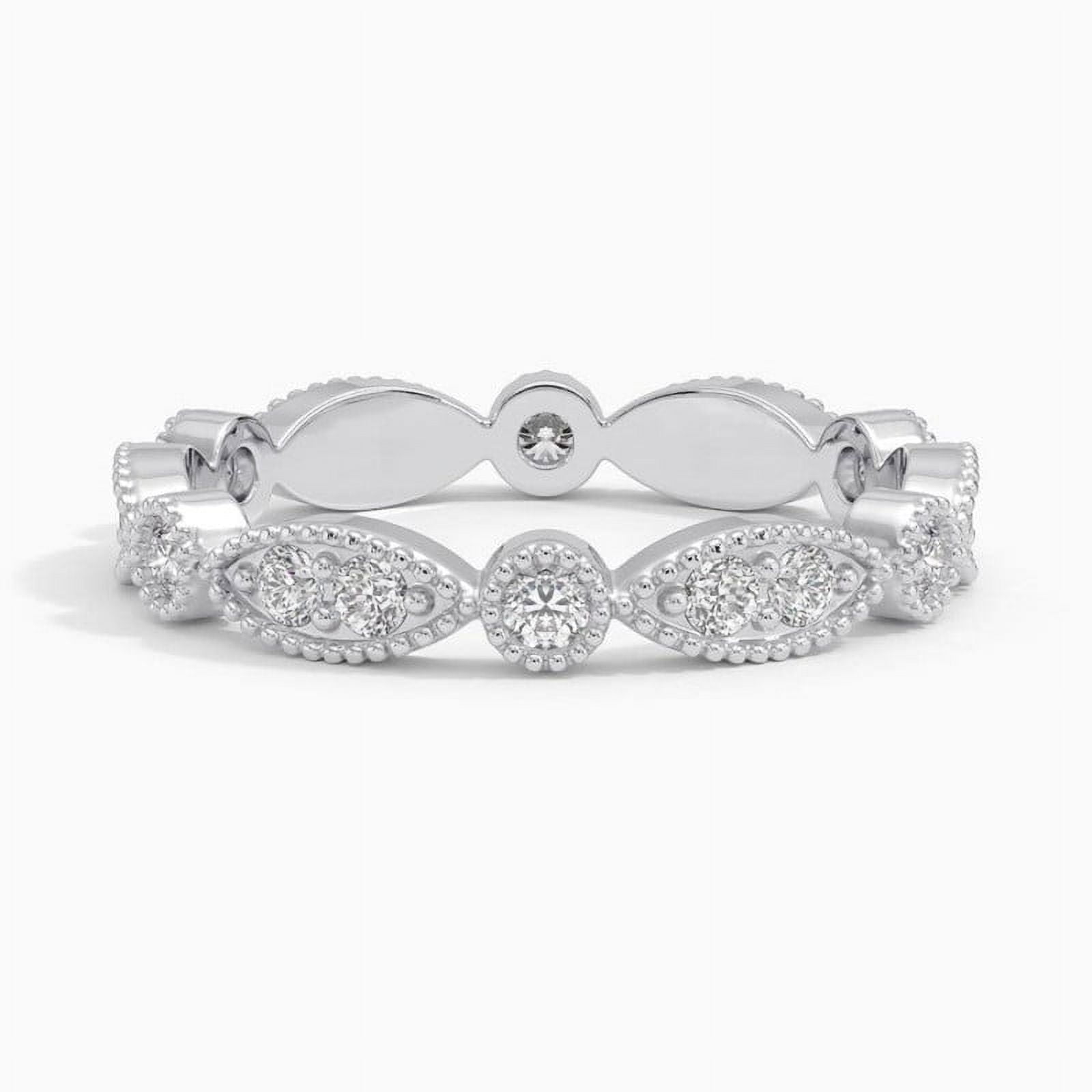 Crestin Jewel Brilliant 1.3 Ct Round Cut Diamond Ring - 14K White Gold ...