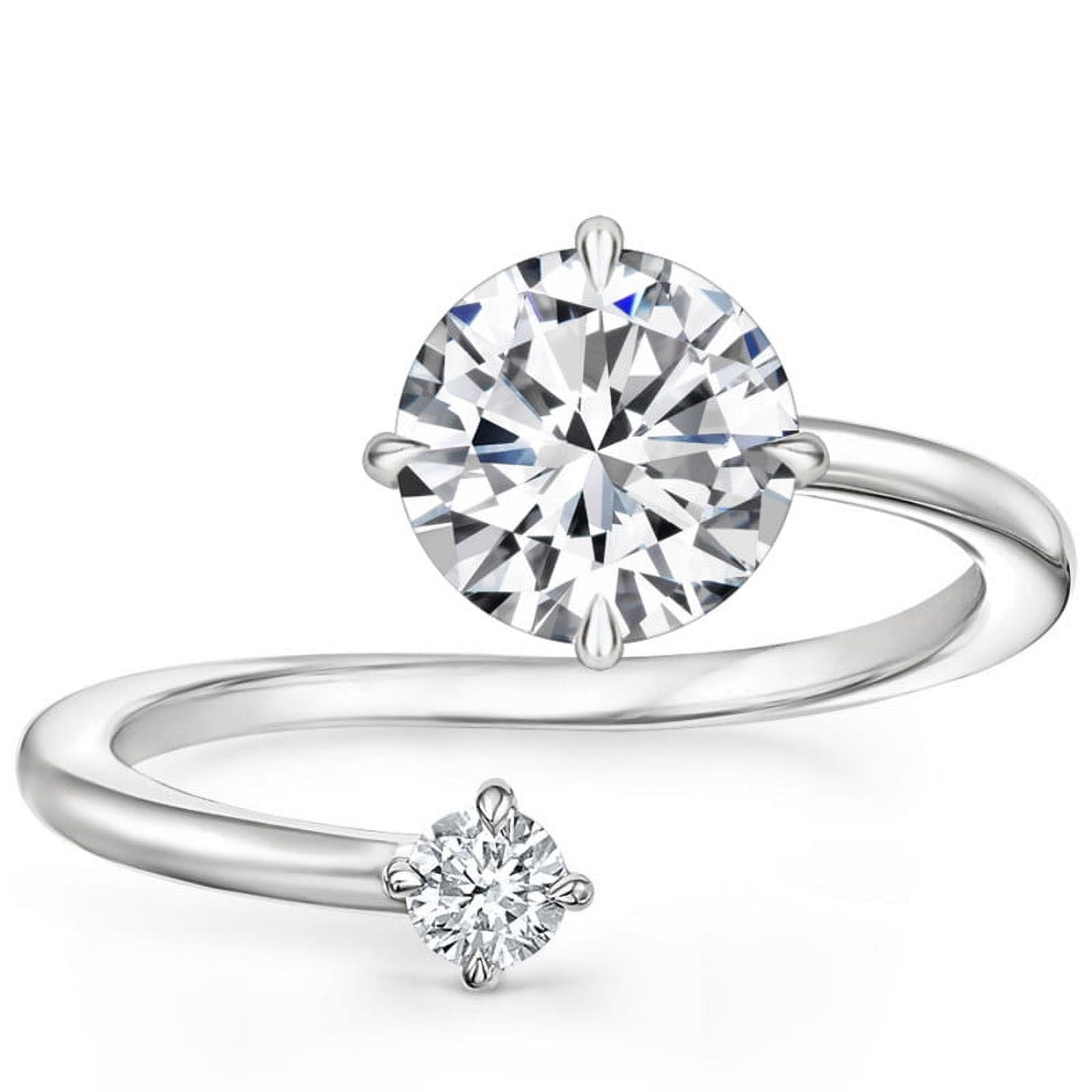 Crestin Jewel Brilliant 1.8 Ct Round Cut Lab Created Diamond Wedding ...
