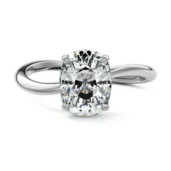 Crestin Jewel Cushion Cut Excellent 1.9 Ct Diamond Ring For Women ...