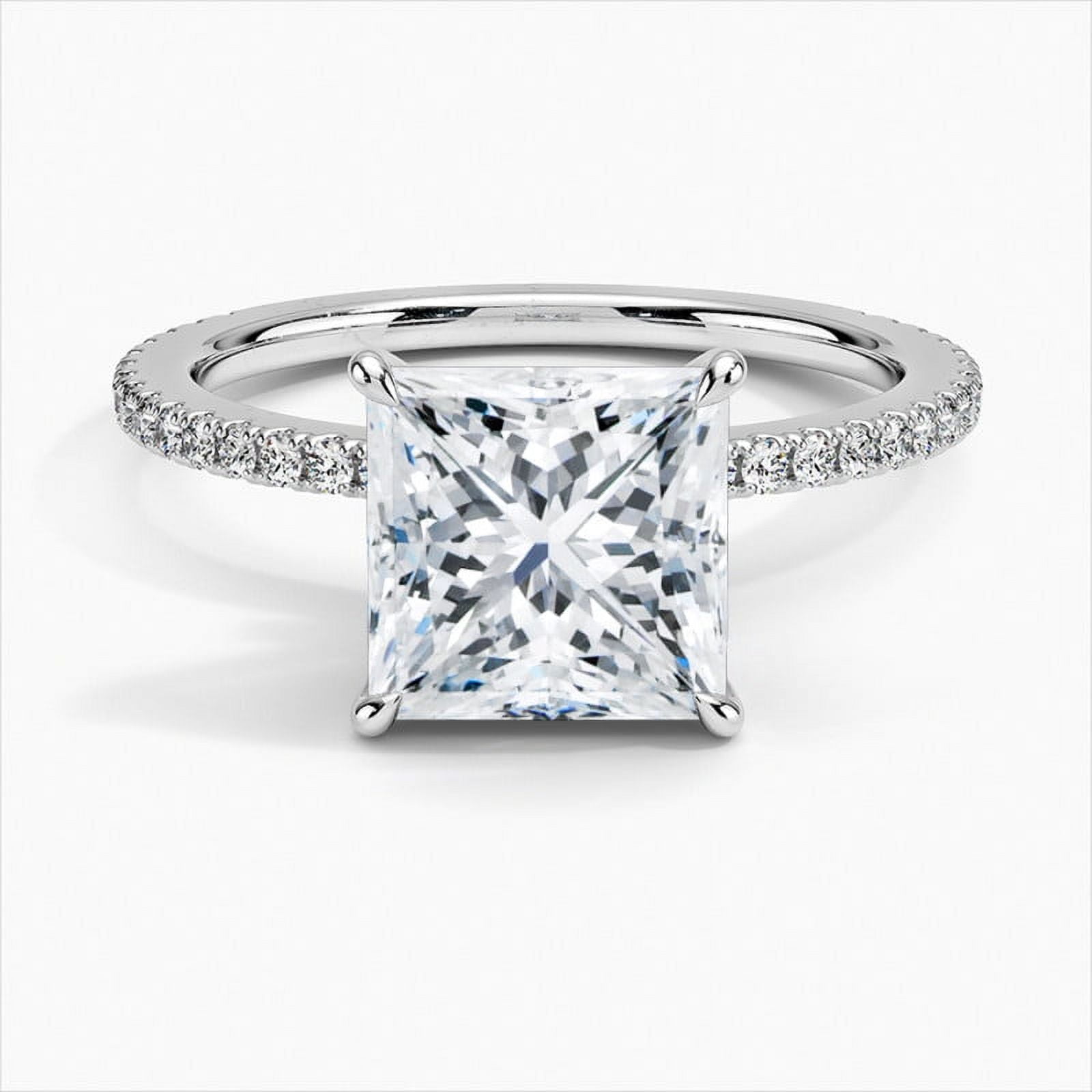 Crestin Jewel Princess Cut Excellent 2 Ct Diamond Ring For Women - 14K ...