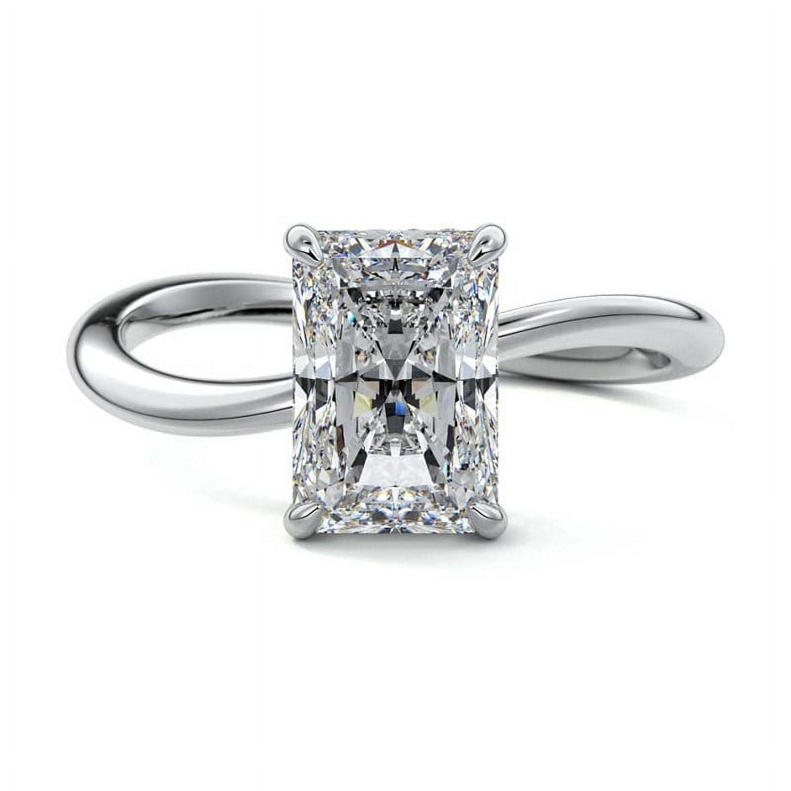Crestin Jewel Radiant Cut Excellent 2 Ct Diamond Ring For Women - White ...