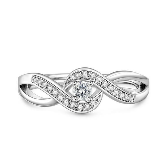 Crestin Jewel Timeless 1.5 Ct Lab Created Round Cut Diamond Promise ...