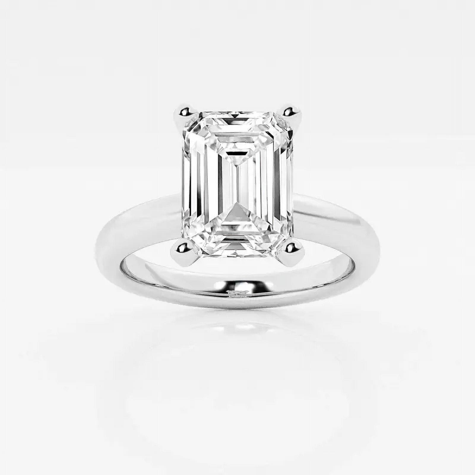 Crestin Jewelry 14K White Gold Plated Engagement Ring for Women – 2 Ct ...