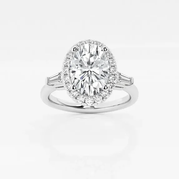 Crestin Jewels Oval Cut Excellent 1.9 Ct Diamond Ring for Women's - 14K ...