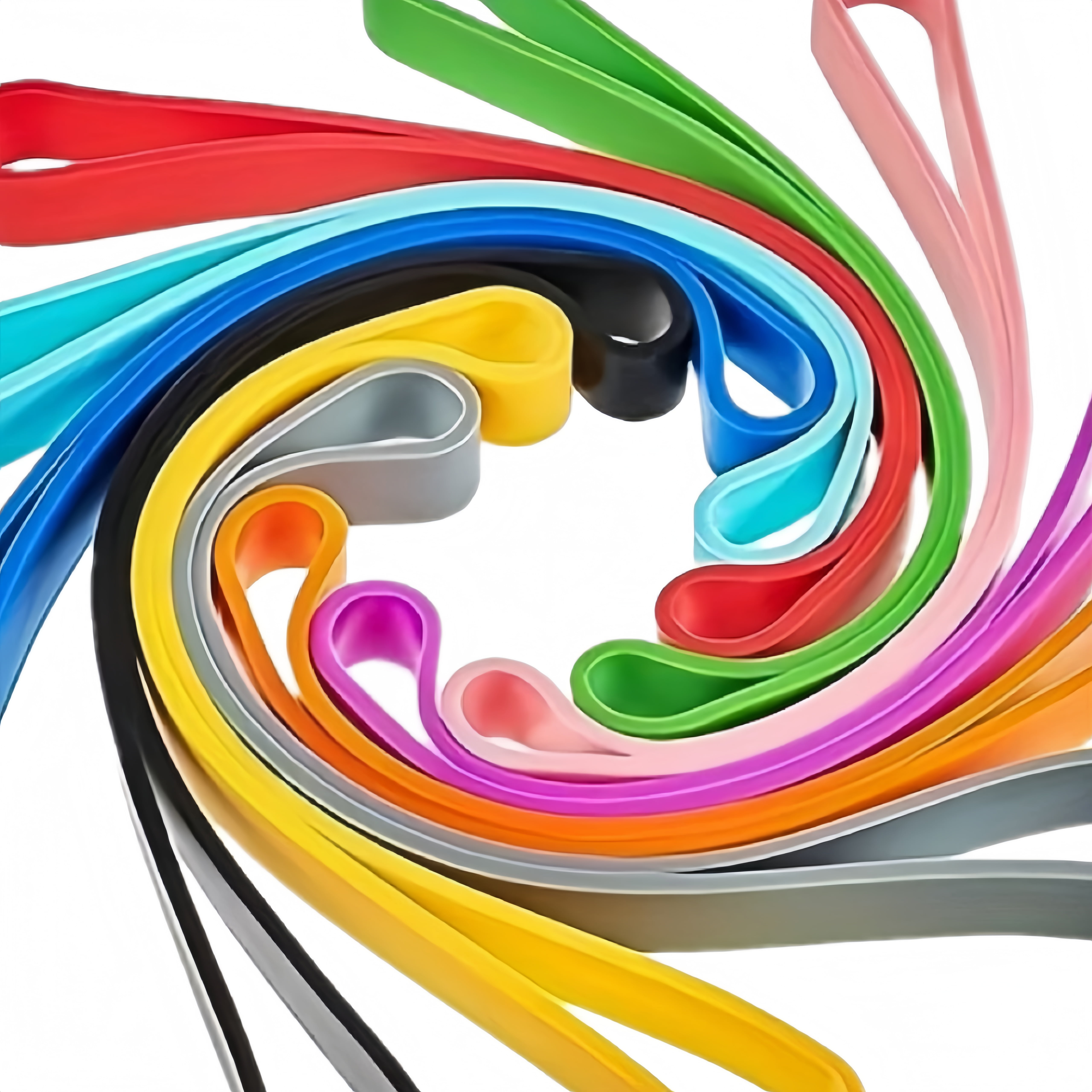 Crestiq 10 - Pack Large Silicone Rubber Bands - 11 - Inch Multi - Color ...