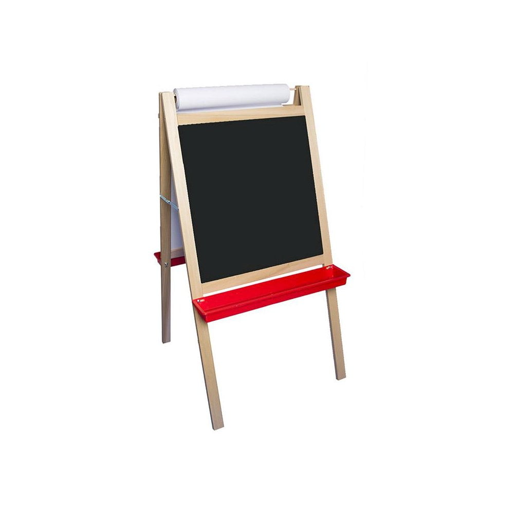 Crestline Products Deluxe Magnetic Paper Roll Easel with Blackboard and ...