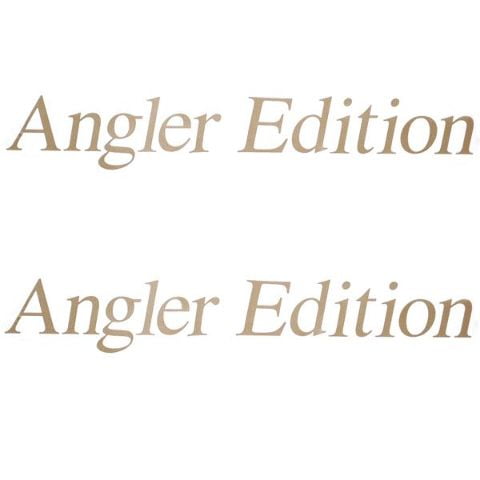 Crestliner Boat Brand Decal | Angler Edition Gold Sticker (Pair ...