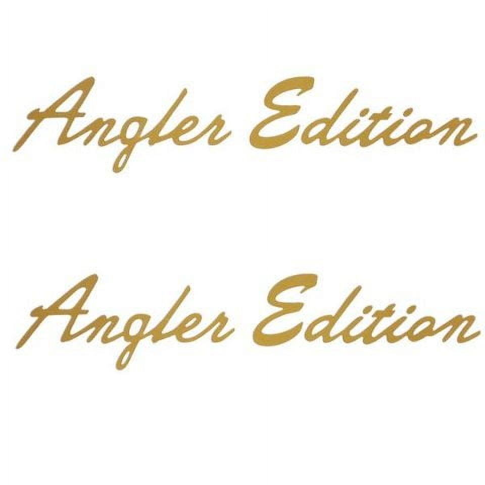Crestliner Angler Edition Vinyl Gold Boat Decals Pair - Walmart.com