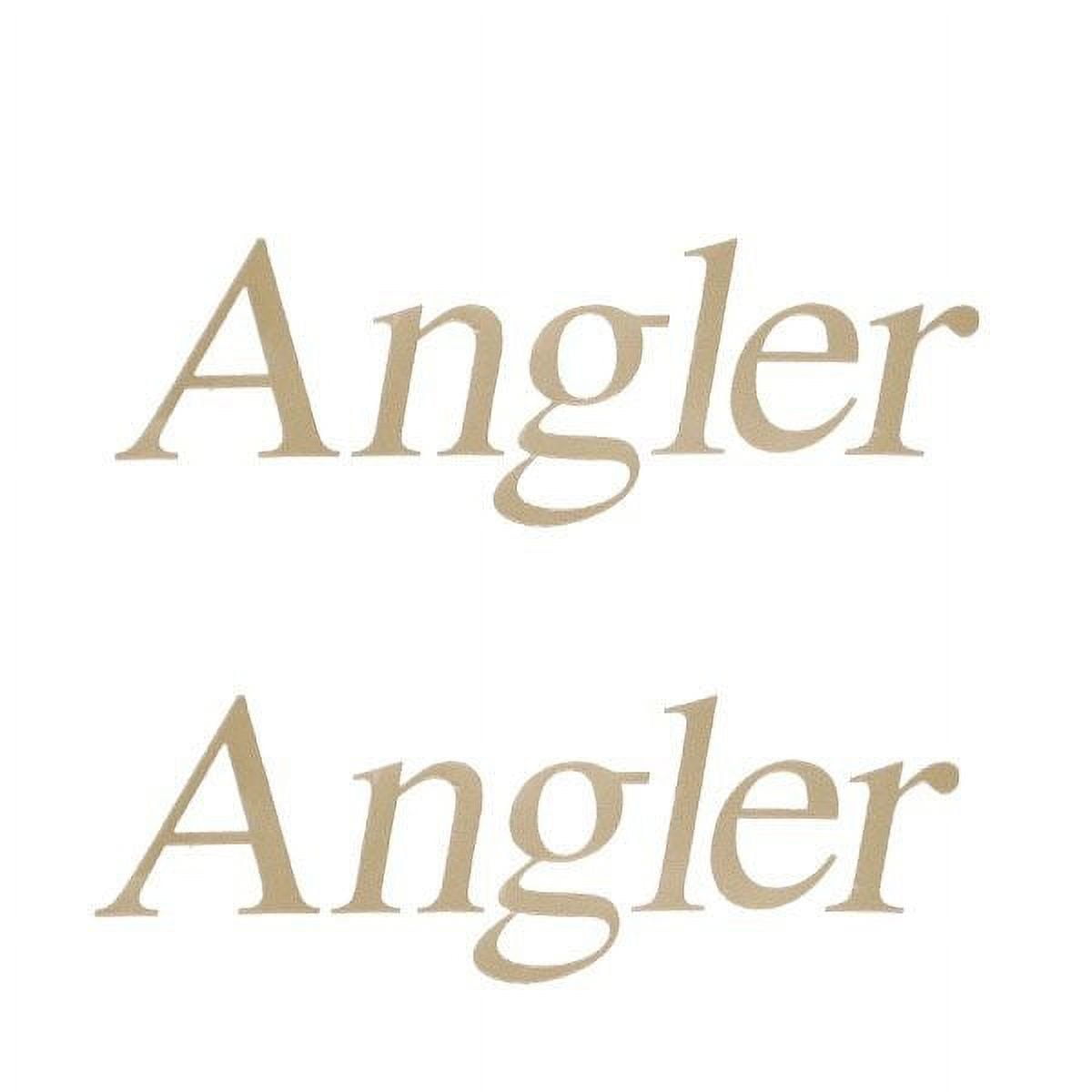 Crestliner Angler Gold 5 5/8 Inch Vinyl Boat Decals Pair - Walmart.com