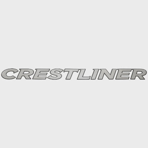 Crestliner Boat Brand Decal 032676-01 | Silver Logo Sticker - Walmart.com