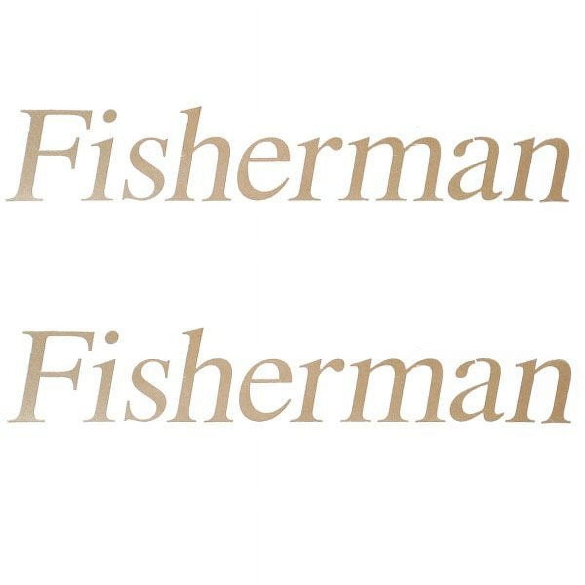 Crestliner Boat Emblem Decal Stickers | Fisherman Gold Pair - Walmart.com