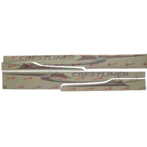 Crestliner Boat Graphic Decal Sticker 2064917 | Canadian Red Silver (4 ...