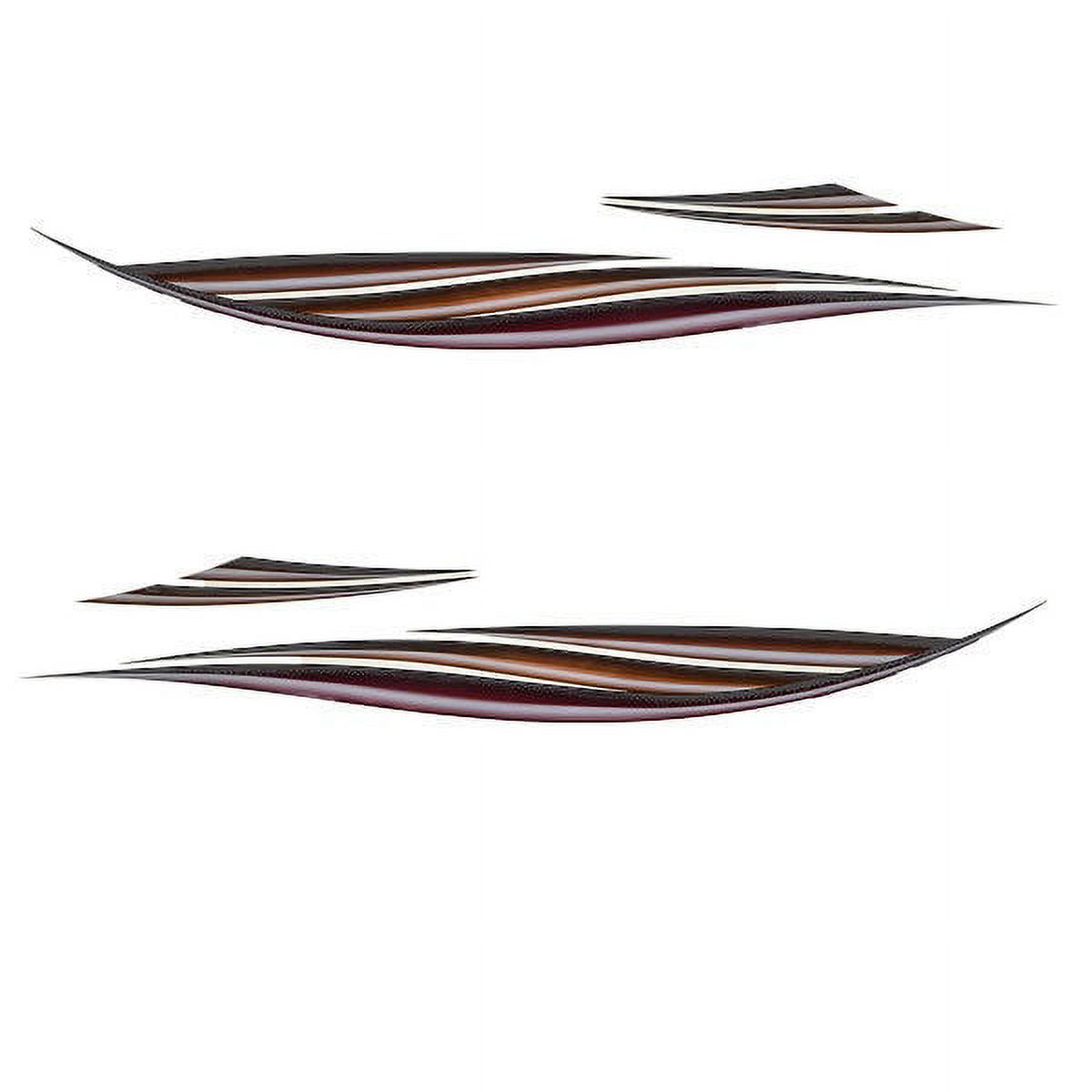 Crestliner Pontoon Boat Graphic Decal Set 2004726 | Red Tan (Kit ...