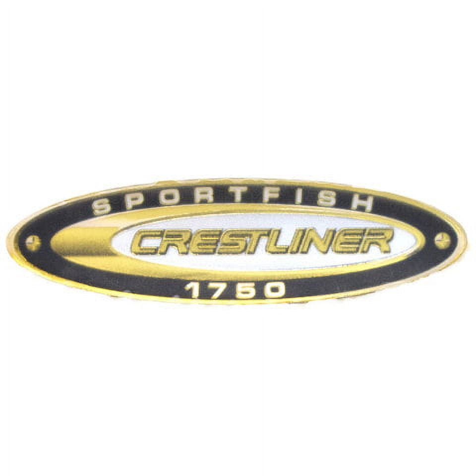 Crestliner Raised Foam Boat Decal 131295-01 | 1750 Sportfish - Walmart.com