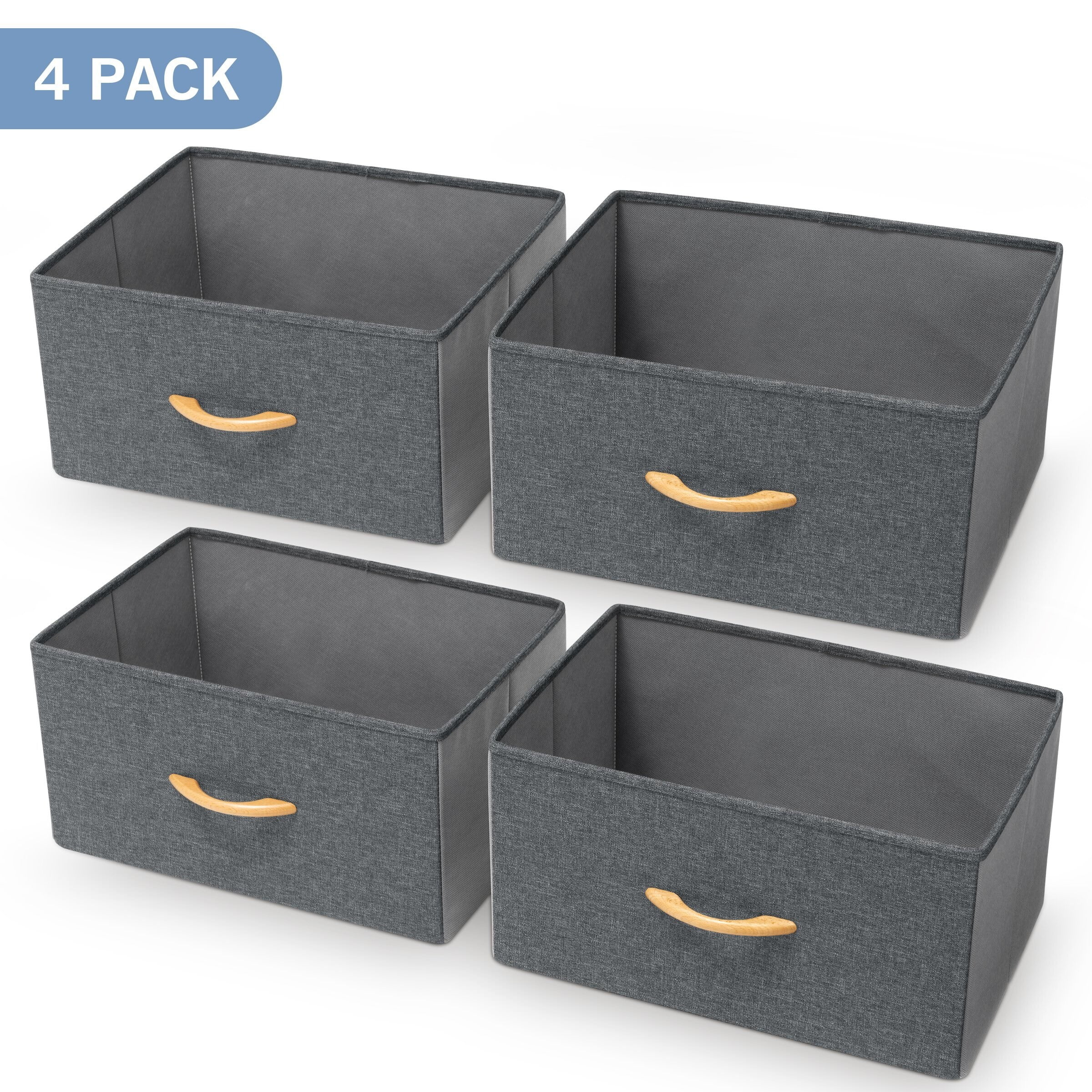 Crestlive Products Foldable Fabric Storage Cubes, Home Organizer Set ...