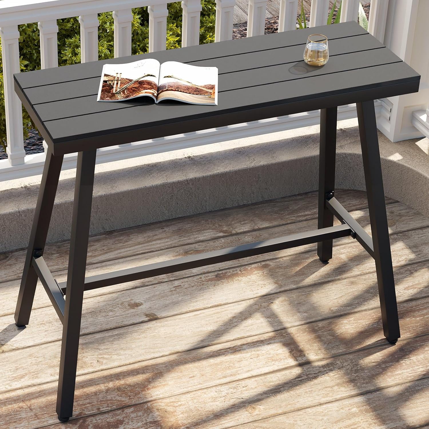 Crestlive Products Outdoor Bar Table, Hot Tub Table, 43'' Patio Bar ...