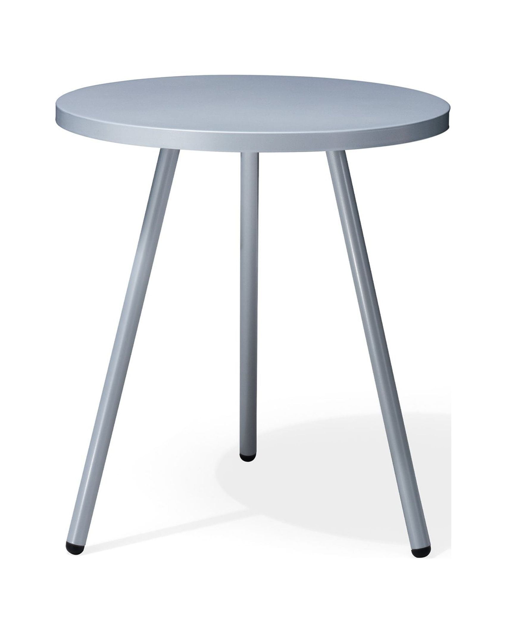 Crestlive Products Outdoor Metal Round Patio Side Table in Gray Finish ...