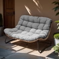 Crestlive Patio Loveseat Sofa, 2 Seater Outdoor Couch, All-Weather ...