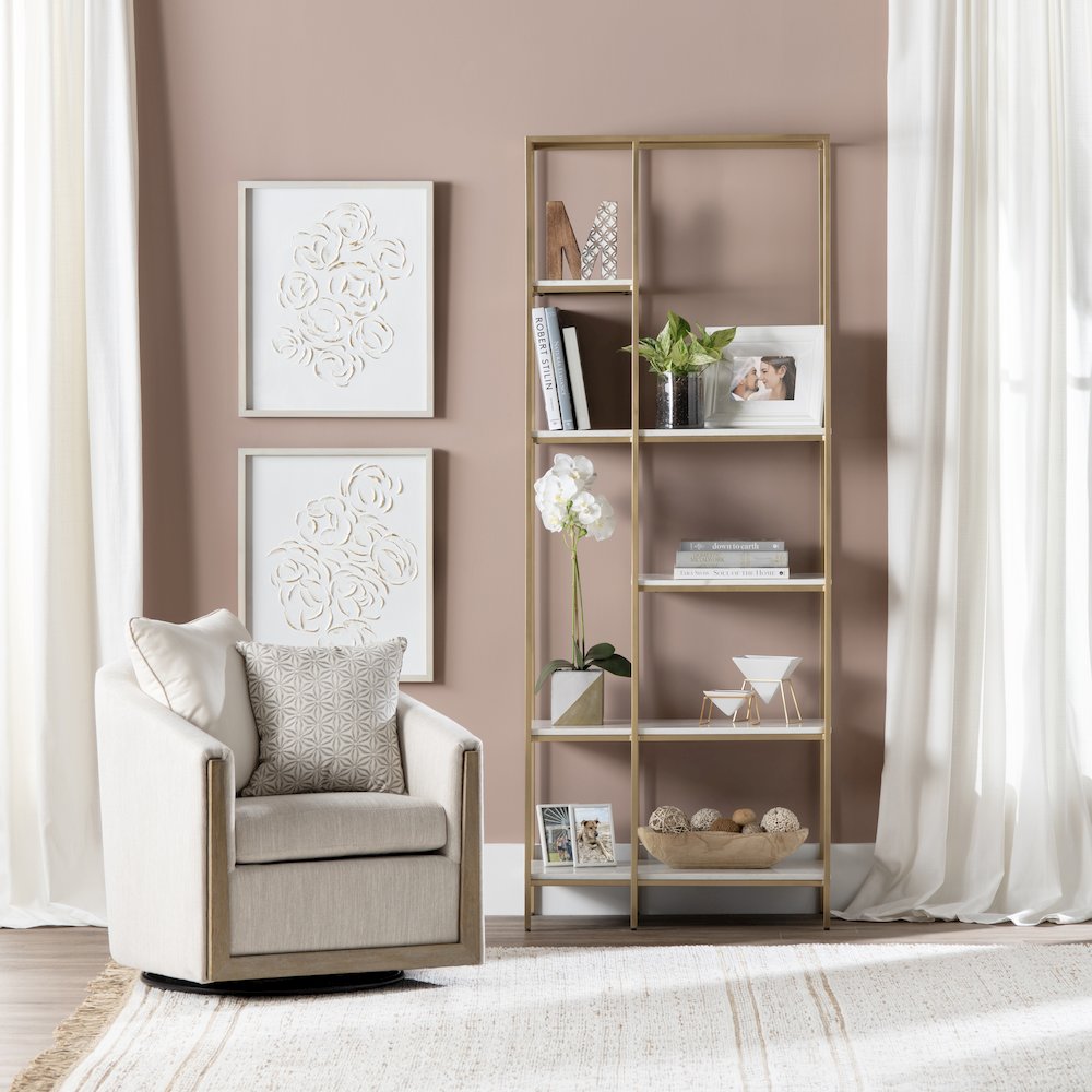Crestview 5 Shelf Etagere_Bookcase - Walmart.com